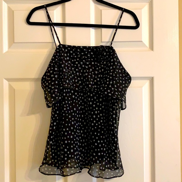 Xhilaration | Tops | 32 Dotted Spaghetti Strap Blouse | Poshmark